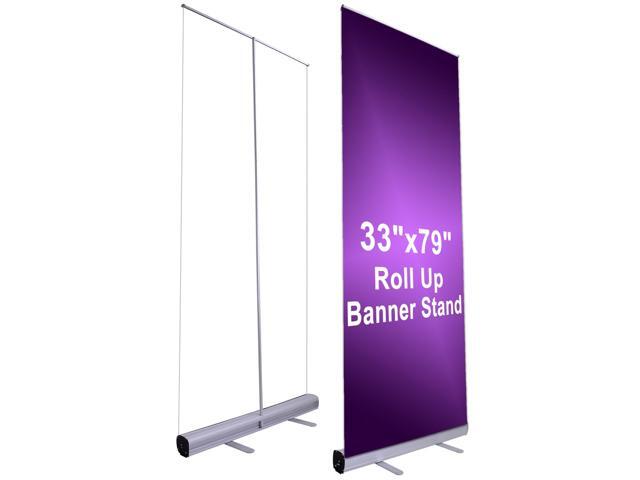 Professional 33"x79" Retractable Roll Up Banner Stand Trade Show ...