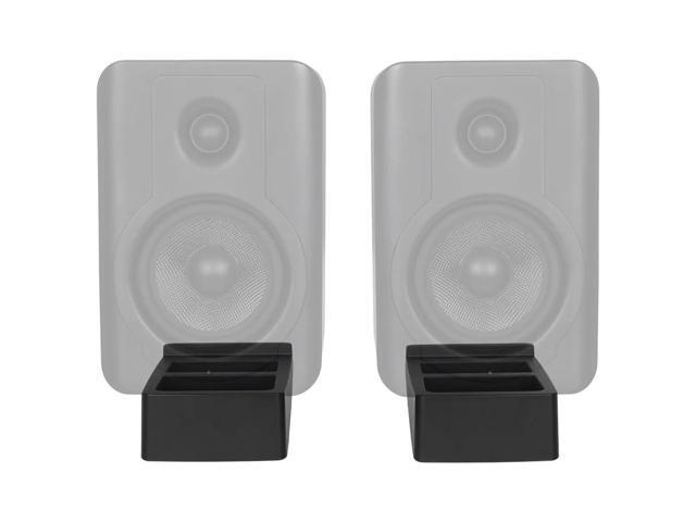 Monoprice Tilted Wedge Desktop Speaker Stands for Medium Sized Speakers ...