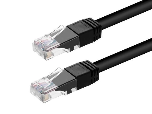 Monoprice Cat6 Ethernet Patch Cable - 5 Feet - Black | Snagless RJ45 ...