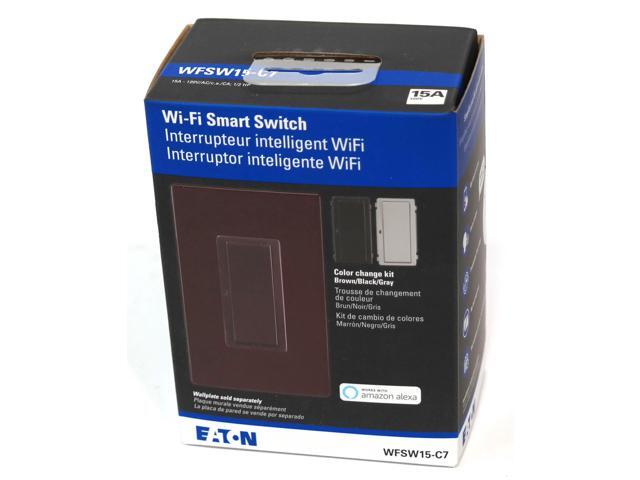 Eaton WFSW15-C7-SP-L Wi-Fi Smart Switch with LED On/Off indicator ...