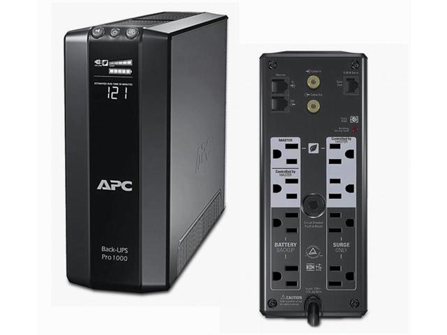 Refurbished: APC BX1000G BACK-UPS PRO 1000VA 600W 120V Power Backup ...