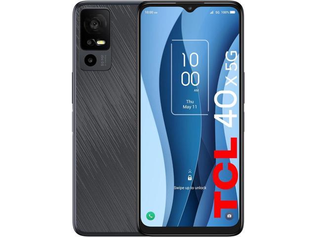 TCL 40 X 5G Unlocked Phone, 6.56 Inch HD+ Display Smartphone, 5000 mAh Cell Phone, 50MP Main ...