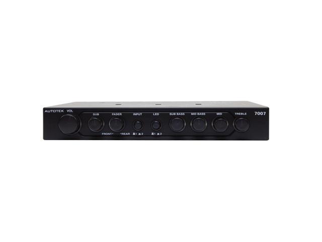 NEW AUTOTEK 7007 1/2 DIN 4 BAND CAR AUDIO EQUALIZER 2 WAY 9 VOLT LINE ...