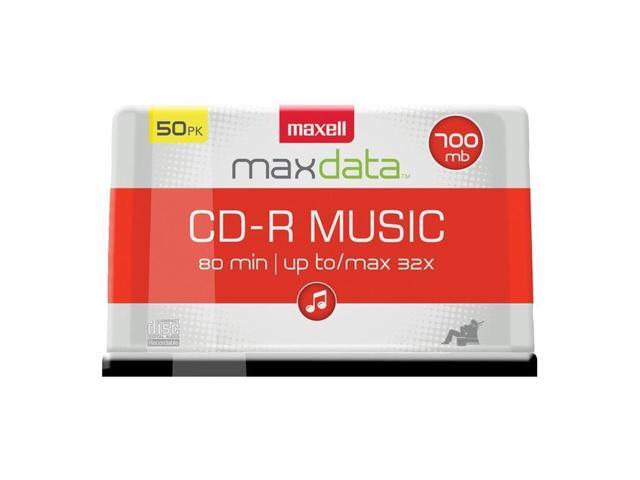 Maxell MaxData CD-R Music 80min Recordable Discs (50 Disc Spindle ...