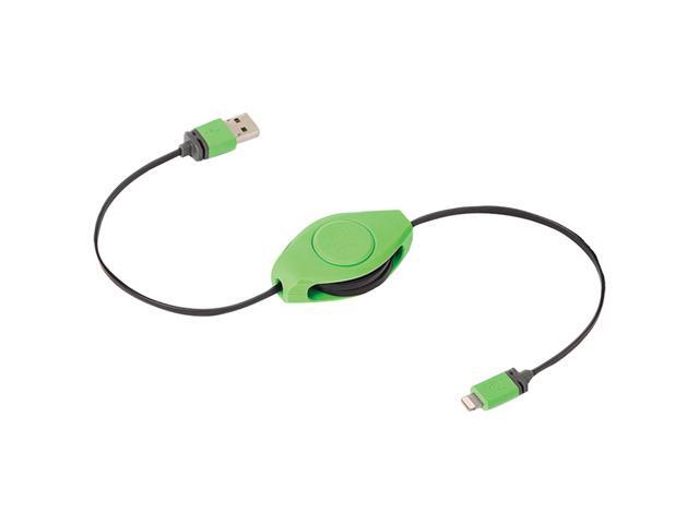 RETRAK ETLTUSBGN Charge & Sync Retractable Lightning(R) to USB Cable ...