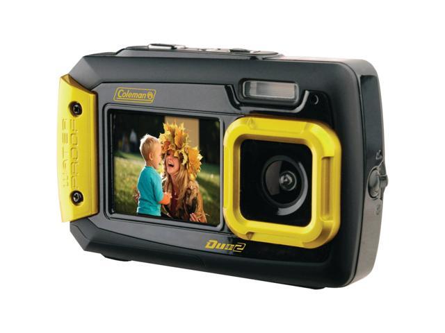 Coleman 2V9WP-Y 20.0-Megapixel Duo2 Dual-Screen Waterproof Digital ...