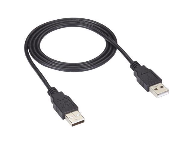 Black Box USB09-0006 6 ft. USB 2.0 Cable Type A Male to Type A Male ...