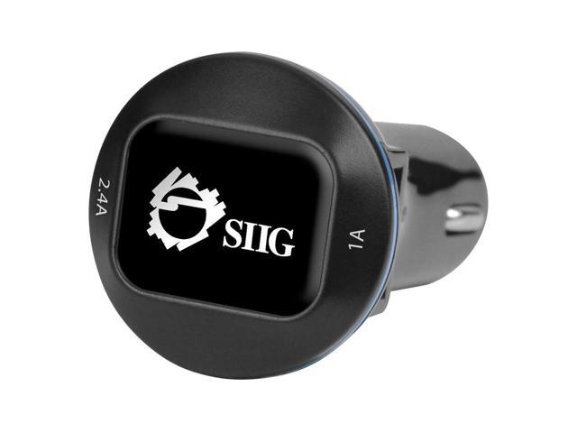 SIIG 3.4A 2-Port USB Car Charger with LED Backlit - Newegg.com