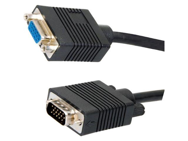 4XEM 15FT High Resolution Coax M/F VGA Extension Cable - Newegg.com