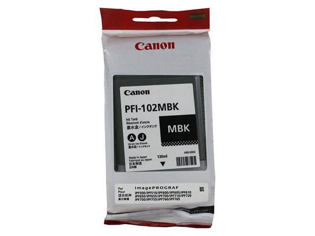 Canon 0894B001AA Lucia Pfi-102 Mbk - 130 Ml - Matte Black - Original - Ink Tank - For ...