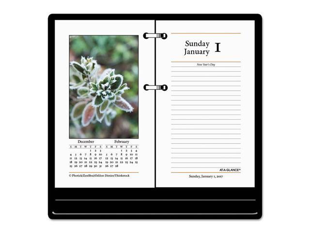 AT-A-GLANCE E417-50 Photographic Desk Calendar Refill, 3 1/2 X 6, 2017 ...