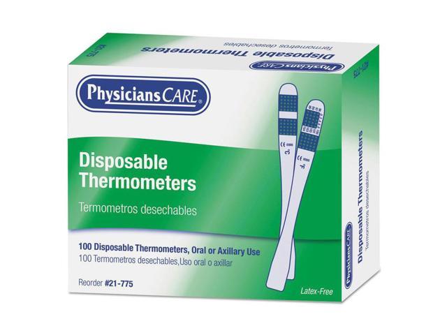 First Aid Only 21-775 Disposable Thermometer, Dot-Matrix Phase-Change ...