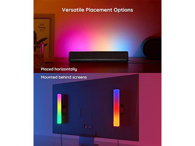 Govee Smart Light Bars, RGBICWW Smart LED Lights with 12 Scene Modes ...