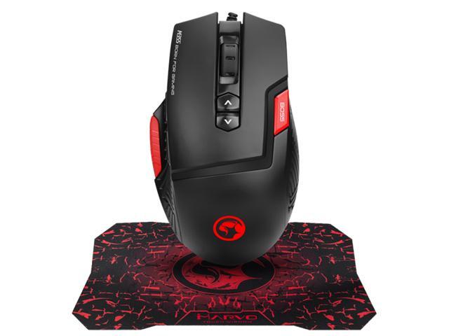 MARVO M355+G1 6400 DPI, 9 buttons programmable, 7 colors USB Gaming ...