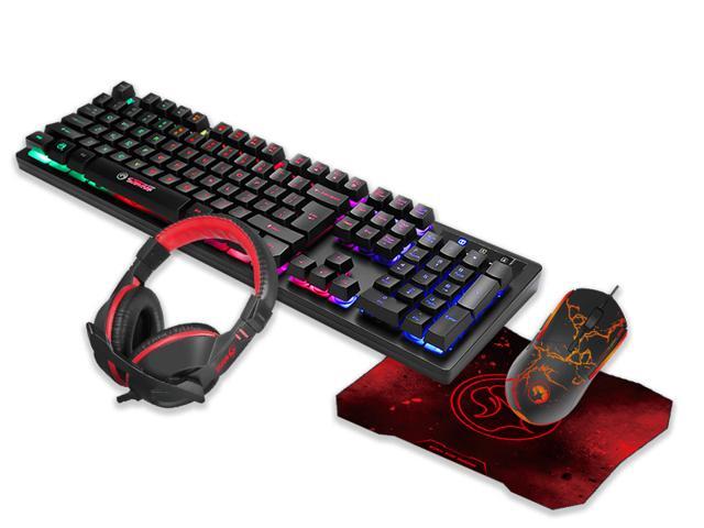 Marvo CM409 4-in-1 Wired Keyboard, Mouse, Headset and MousePad Advances ...