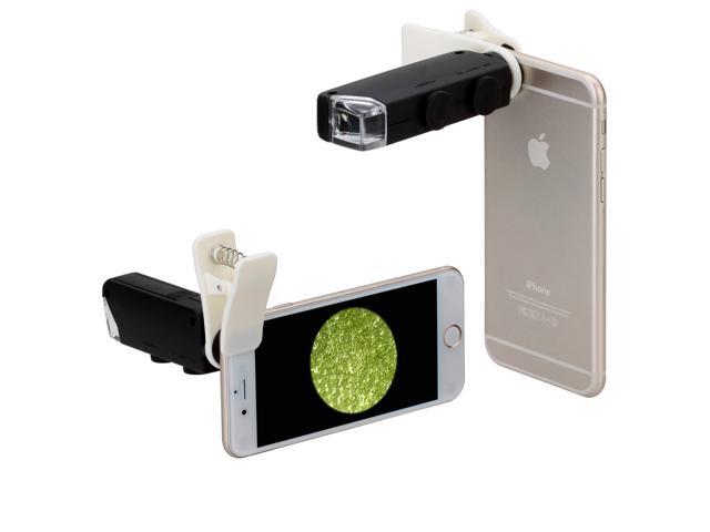 Neewer 60X-100X Optical Zoom Mobile Phone LED Microscope Lens with ...