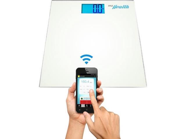 PYLE PHLSCBT2WT Bluetooth Digital Weight Scale and 'Pyle Health' App ...