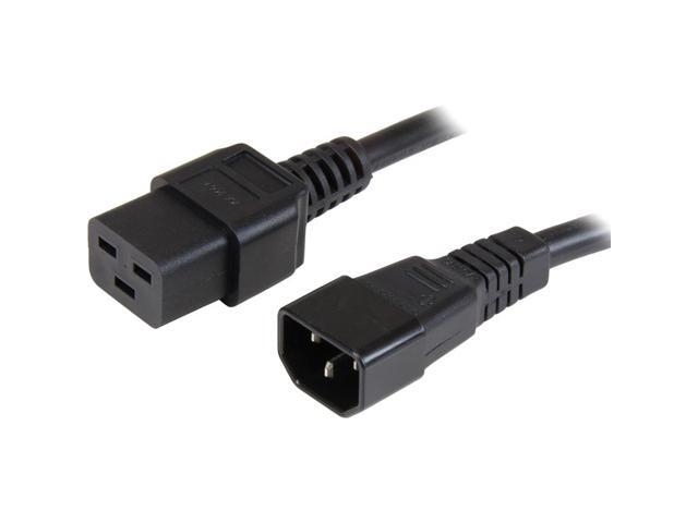 StarTech.com Model PXTC14C19143 3 ft. Computer power cord - C14 to C19 ...