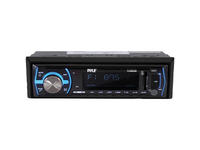 Pyle Single DIN Bluetooth In-Dash Car Audio Stereo Receiver w/ Remote ...