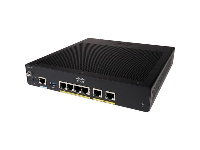 Cisco - C921-4P - Cisco C921-4P Router - 6 Ports - Management Port ...