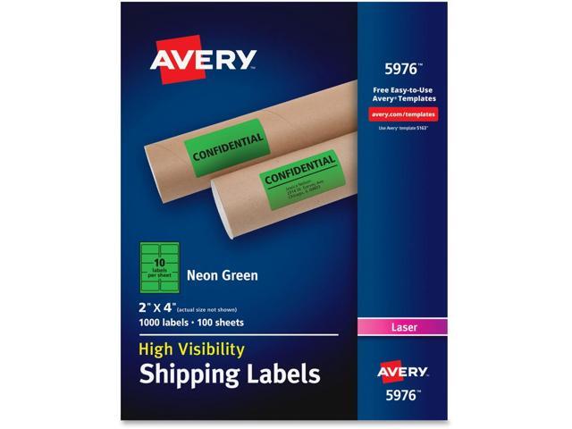 Avery High-Visibility Neon Shipping Labels - Newegg.com