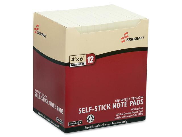SKILCRAFT Self-Stick Note Pad - Newegg.com