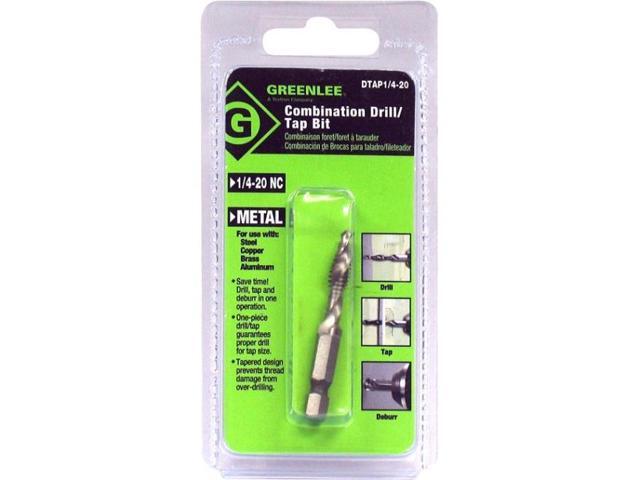 Greenlee Textron DTAP1/4-20 Drill/All-Purpose Bit 1/4-20 Drill/Tap Bits ...