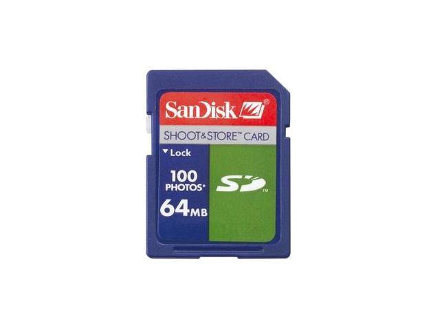 SanDisk Shoot & Store 64MB Secure Digital (SD) Flash Card Model SDSDS ...