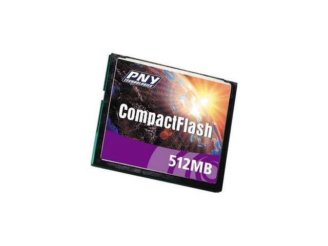 PNY Optima 512MB Compact Flash (CF) Flash Media Model P-CF512-60W-RF3 ...