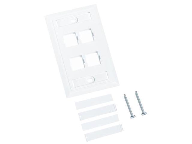 Commscope M14L-262 4-Port M-Series Type L Flush Mounted Faceplate ...