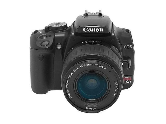 Canon EOS Rebel XTi Black 10.10 MP 2.5" 230K LCD Digital SLR Camera w ...