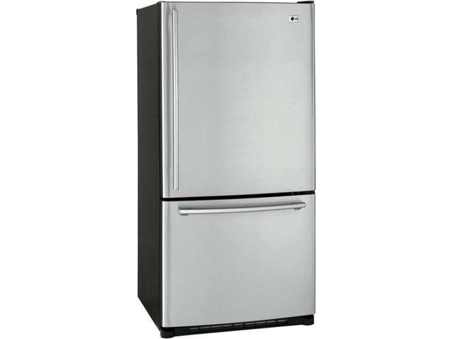 LG 22.4 cu.ft. Bottom Freezer Refrigerator Stainless Steel LBC22518ST ...