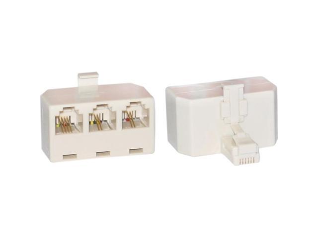 Cable Wholesale RJ11-RJ12, Line 1, Line 2, Line 1 + 2, 1 Plug to 3 Jack ...