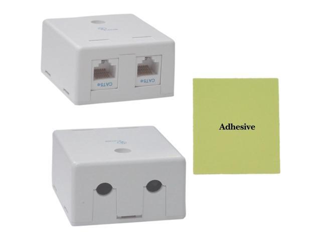 Cable Wholesale Cat 5e Duplex Surface Mount Box, Unshielded - Newegg.com