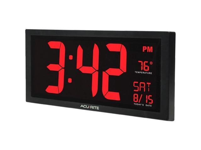 CHANEY INSTRUMENTS 75100C AcuRite Digital 18 Wall Clock - Newegg.com