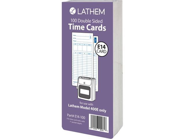 Lathem Model 400E Double Sided Time Cards - Newegg.com