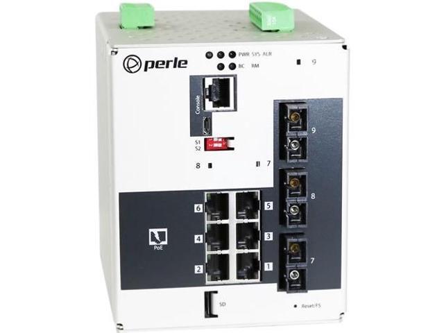Perle IDS-509F3PP6-C2MD2-SD80 - Industrial Managed Power Over Ethernet ...