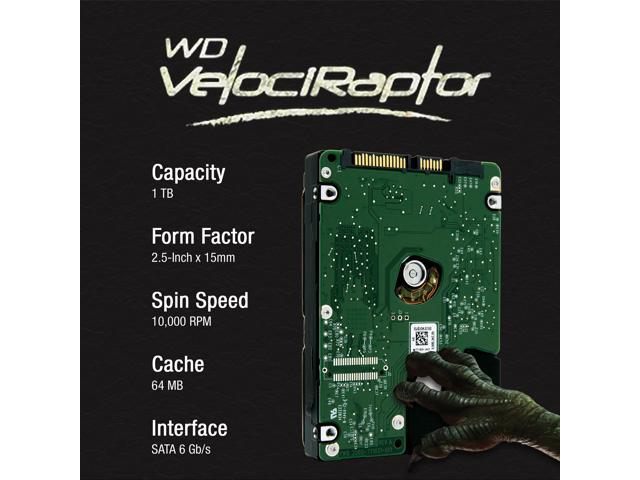Western Digital WD VelociRaptor WD1000CHTZ 1TB 10000 RPM 64MB Cache ...