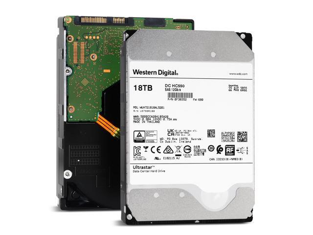 Refurbished: WD Ultrastar DC HC550 18TB 7200RPM SAS 12Gb/s 3.5" HDD ...