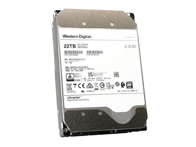 WD WUH722222ALE6L4 Ultrastar DC HC570 0F48155 22TB 512MB Cache 7200RPM ...