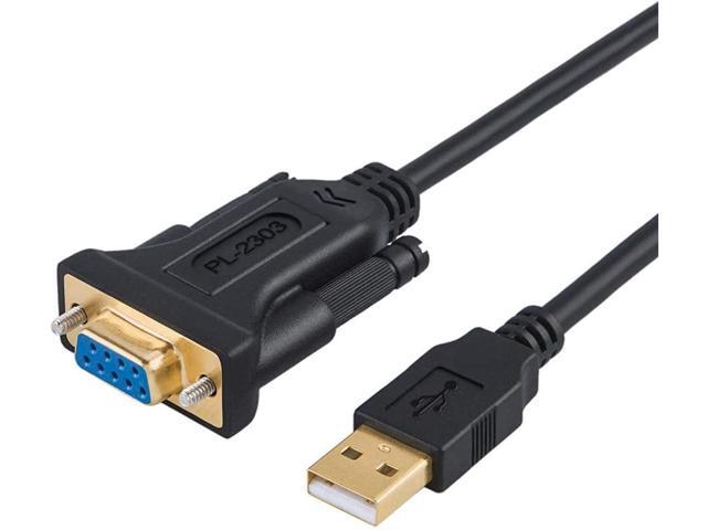 CableCreation USB to RS232 Adapter with PL2303 Chipset, 6.6ft USB 2.0 ...