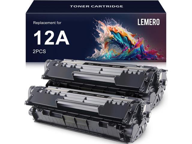 LEMERO 12A Black Toner Cartridge Compatible Replacement 12A Q2612A for ...