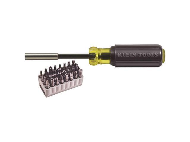 Klein Tools 32510 Magnetic Screwdriver with 32-Piece Tamperproof Bit ...