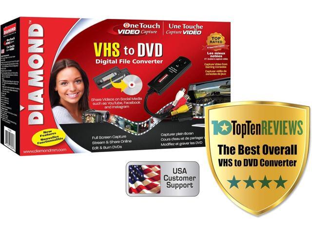Diamond Multimedia VC500 One Touch VHS to Digital File, DVD Converter ...