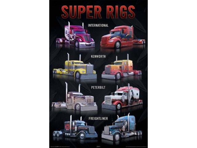 Super Rigs Big Rig Trucks Truckers Poster 24inx36in (61cm x 91cm ...