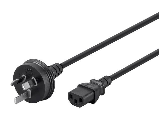 Monoprice Australian AS/NZS 3112 Male to C13 Female Power Cable - 6 ...