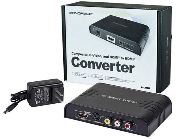 Monoprice Composite, S-Video, And HDMI to HDMI Converter And Switch ...