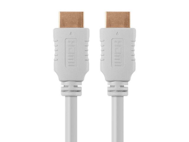 Monoprice HDMI Cable - 3 Feet - White | High Speed, 4k@24Hz, HDR ...