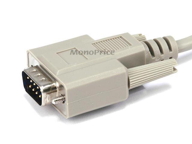 Monoprice 6ft DB9 (DE9) M/F Molded Cable - Newegg.com