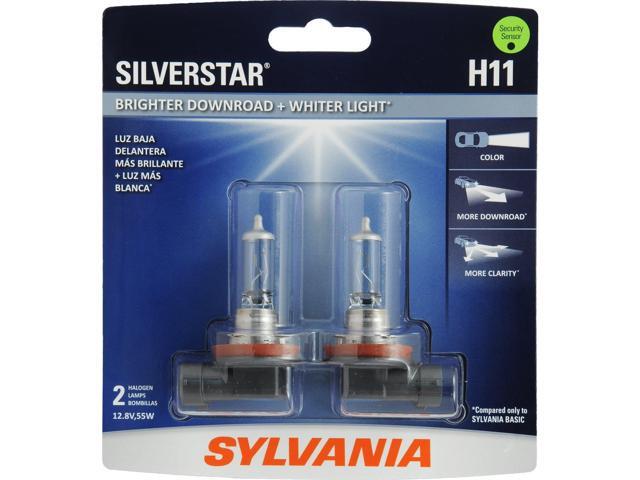 SYLVANIA H11 SilverStar High Performance Halogen Headlight Bulb, (Pack ...
